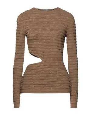 FRANKIE MORELLO Knit Viscose-blend Sweater - Beige