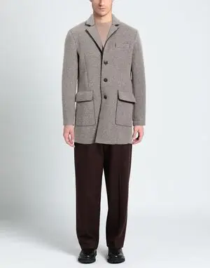 STEWART Single-breasted Coat - Beige