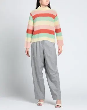 ATTIC AND BARN Striped Mohair-blend Sweater