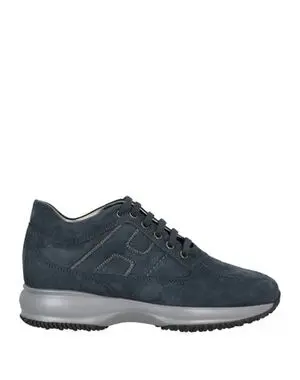 Hogan Suede Wedge Sneakers - Blue