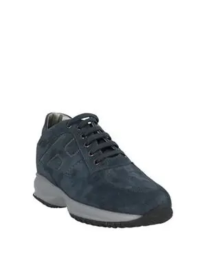 Hogan Suede Wedge Sneakers - Blue
