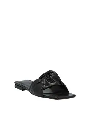 By Far Leather Slide Sandals