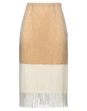Elisabetta Franchi Pencil Midi Skirt - Beige