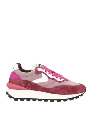 VOILE BLANCHE Voile Blanche Emerald Green Leather And Textile Fiber Sneakers Red