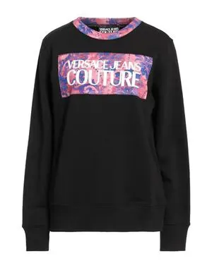Versace Sweatshirt In Cotton And Elastane - Black