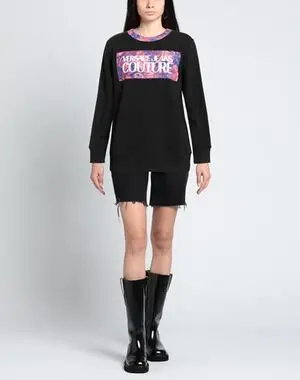 Versace Sweatshirt In Cotton And Elastane - Black