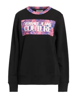 Versace Sweatshirt In Cotton And Elastane - Black