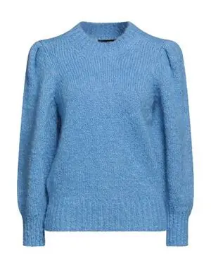 Isabel Marant Knitted Cable Stitch Sweater Blue