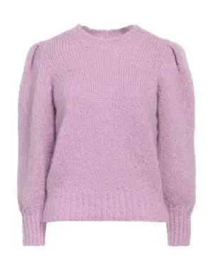 Isabel Marant Knitted Cable Stitch Sweater Purple