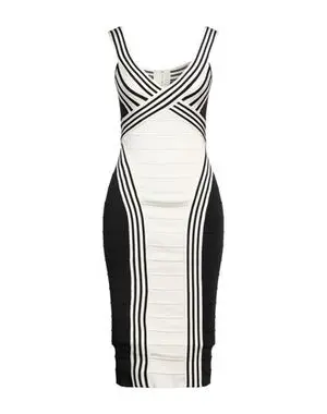 Elisabetta Franchi Midi Bodycon Knit Dress