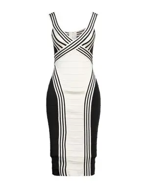 Elisabetta Franchi Midi Bodycon Knit Dress