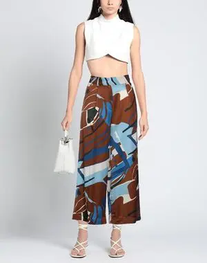 MANILA GRACE Wide Leg Printed Pants