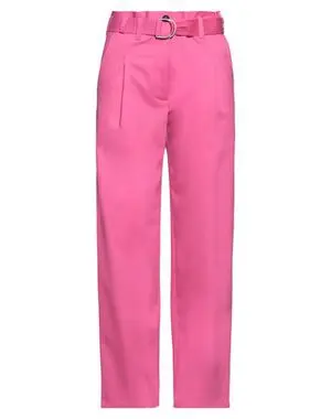 Philosophy Di Lorenzo Serafini Wool Blend Wide Leg Pants With Belt - Pink