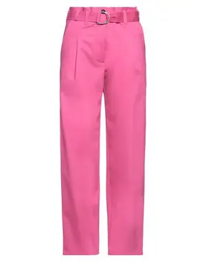 Philosophy Di Lorenzo Serafini Wool Blend Wide Leg Pants With Belt - Pink