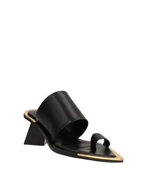 JIL SANDER Thong Sandal In Calfskin - Black