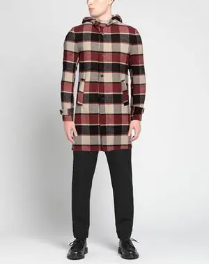 PRIMO EMPORIO Checked Flannel Coat - Red