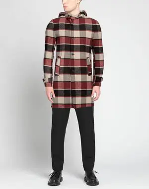PRIMO EMPORIO Checked Flannel Coat - Red