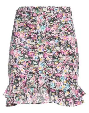 Isabel Marant Étoile Mini Skirt In Silk And Polyester Pink