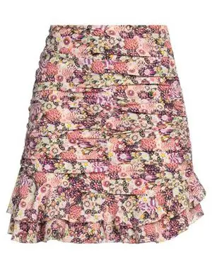 Isabel Marant Étoile Mini Skirt In Silk And Polyester - Red