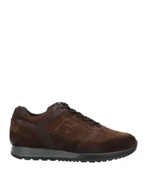 Hogan Leather Sneakers - Brown