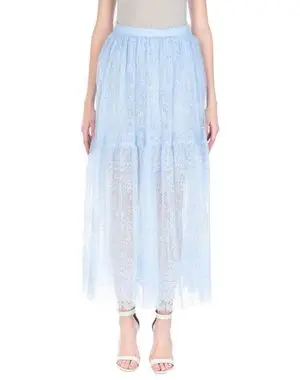 Ermanno Scervino Maxi Flared Skirt - Blue