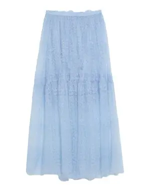 Ermanno Scervino Maxi Flared Skirt - Blue