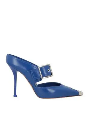 Alexander McQueen Mules & Clogs Leather Blue