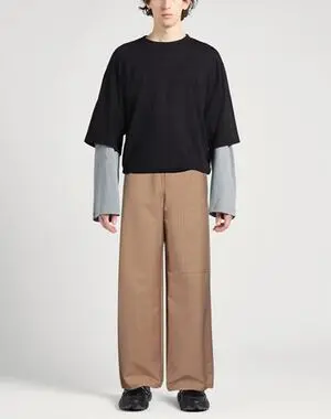 OFF-WHITE™ Regular Fit Wide Leg Pants - Beige