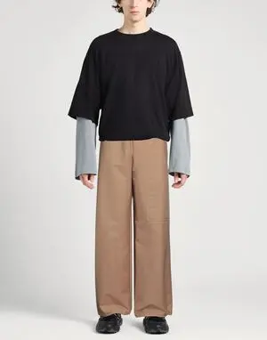 OFF-WHITE™ Regular Fit Wide Leg Pants - Beige