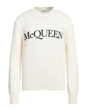 Alexander McQueen Cotton Viscose Polyester Sweater - White