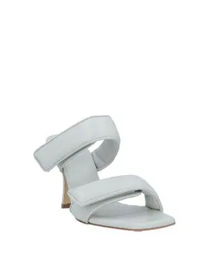 GIA BORGHINI Nappa Leather Sandals - Grey