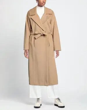 YES LONDON Belted Long Coat - Beige