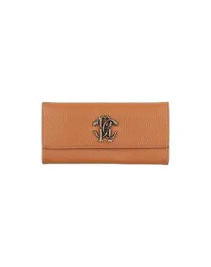 Roberto Cavalli Woman Wallet Black Size - Bovine Leather Brown