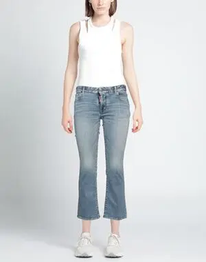 Dsquared2 Jeans In Cotton, Elastane, And Cow Leather