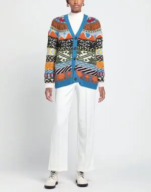 Dsquared2 Multicolor Jacquard Knit Cardigan