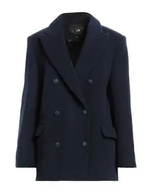 Maje Coat Virgin Wool Polyamide - Midnight Blue