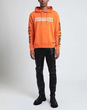 Dsquared2 French Terry Hooded Sweatshirt - Orange