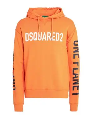 Dsquared2 French Terry Hooded Sweatshirt - Orange