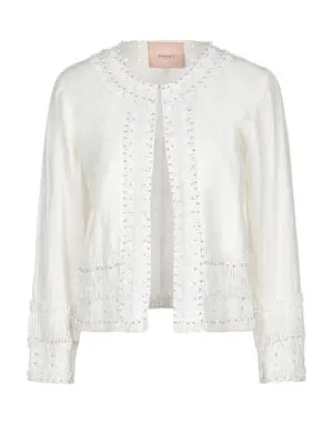 TWINSET Plain Weave Blazer - Ivory