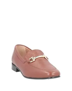 POLLINI Leather Loafers - Tan
