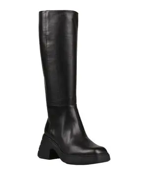 Hogan Leather Boots With Logo