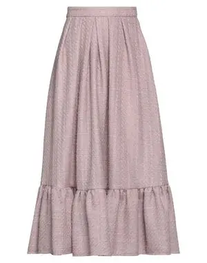 Elisabetta Franchi Midi Pleated Tweed Skirt