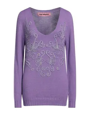 PINK MEMORIES Knit Sweater With Appliqués