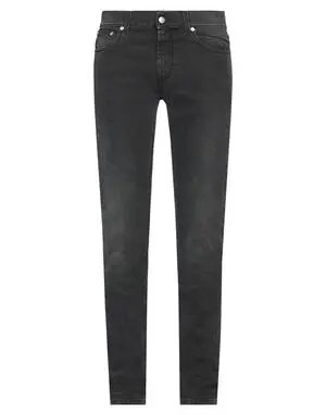 Alexander McQueen Skinny Jeans In Wash Denim - Black