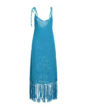 Alanui Knitted Maxi Dress With Fringe