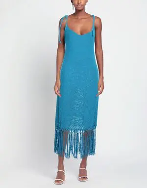 Alanui Knitted Maxi Dress With Fringe