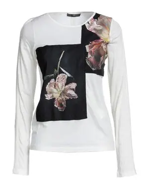 High Floral-print T-shirt - Ivory