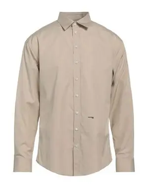Dsquared2 Man Shirt Pink Size 36 Cotton Beige