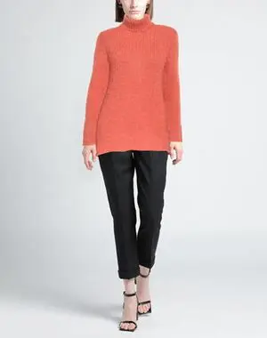 ATTIC AND BARN Turtleneck Knit Top - Salmon Pink
