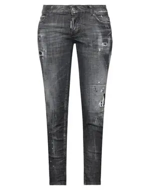 Dsquared2 Mom Jeans In Mako Cotton - Grey